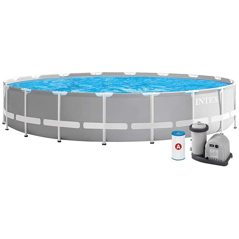 Intex - Prism Frame Round Detachable Pool Set, 549 x 122 cm | Wonderbayt