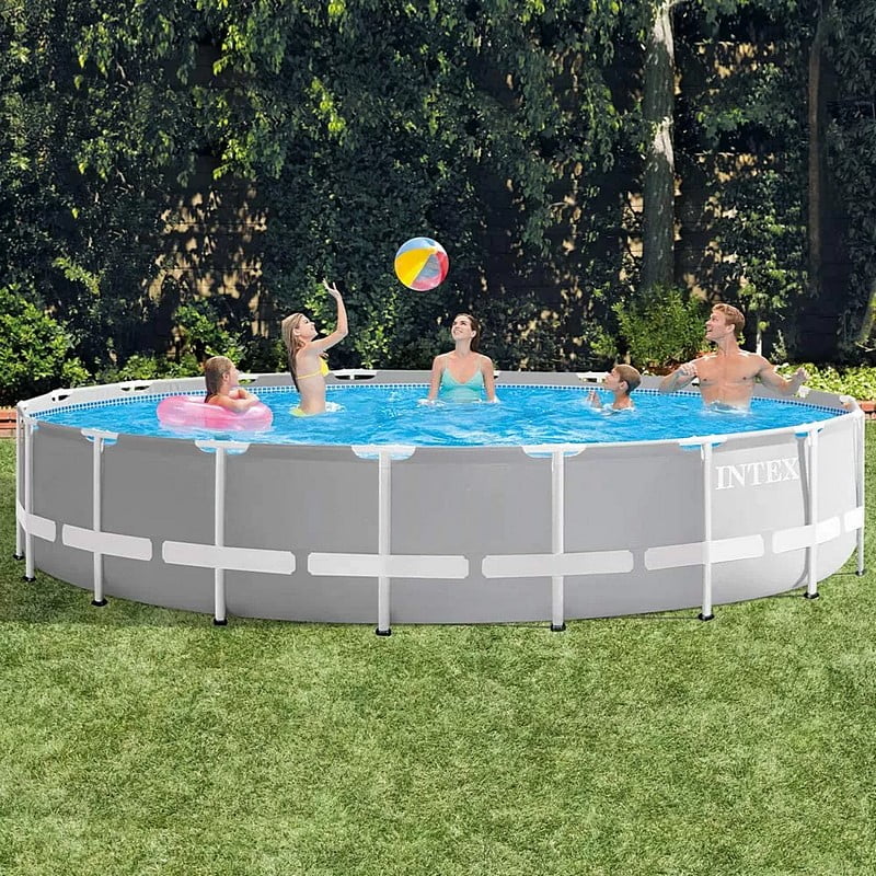 Intex - Prism Frame Round Detachable Pool Set, 549 x 122 cm | Wonderbayt