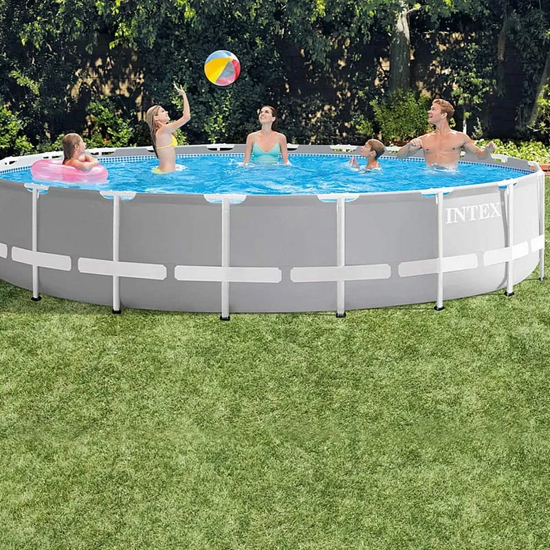 Intex - Prism Round Frame Pool Set, 610 x 132 cm | Wonderbayt