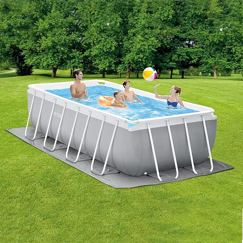 Intex - Prism Rectangular Frame Pool Set, 400 x 200 x 122 cm | Wonderbayt