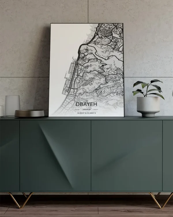 Sook's Dbayeh map Art Print | Wonderbayt