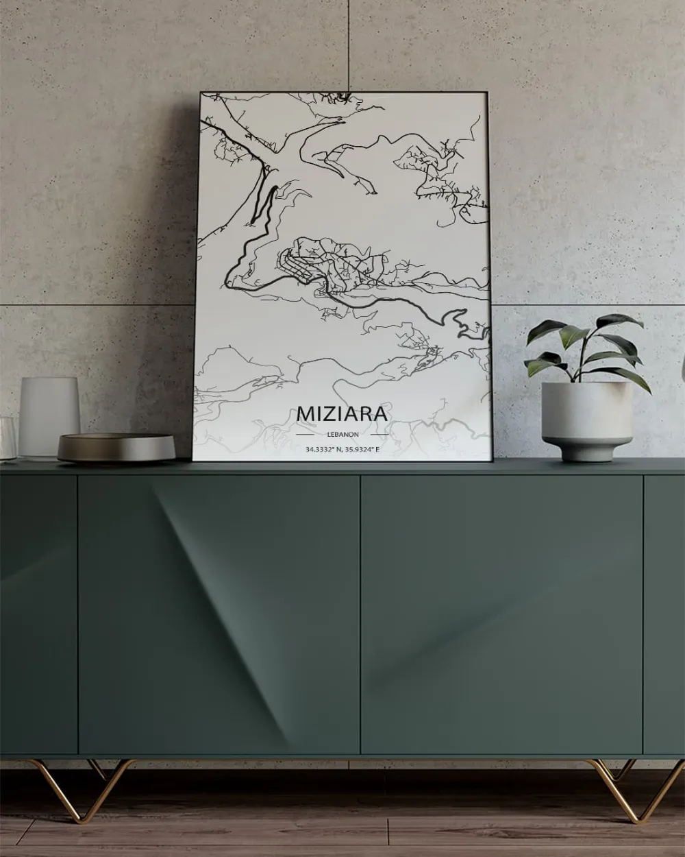 Sook's Miziara map Art Print | Wonderbayt